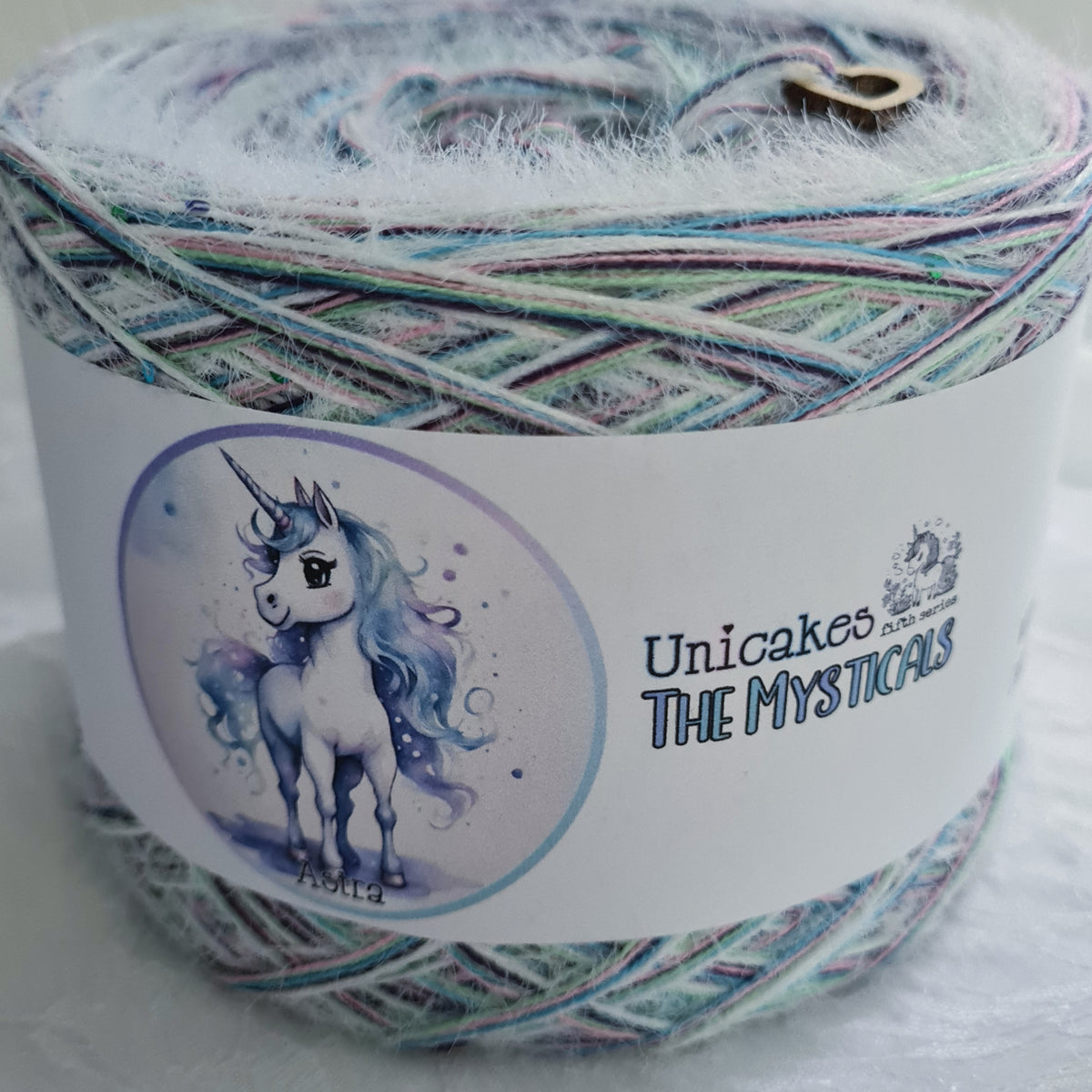 Astra 500m 4 ply melange & 100% nylon fluffy thread with tiny colourfu – Woollyccino